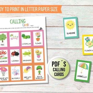Spring Bingo Game for Kids, Printable Spring Educational Game, Spring ...