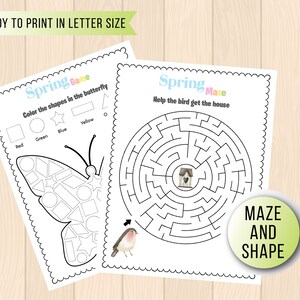 Spring Printable Game Bundle Printable Bundle Activity Pack - Etsy