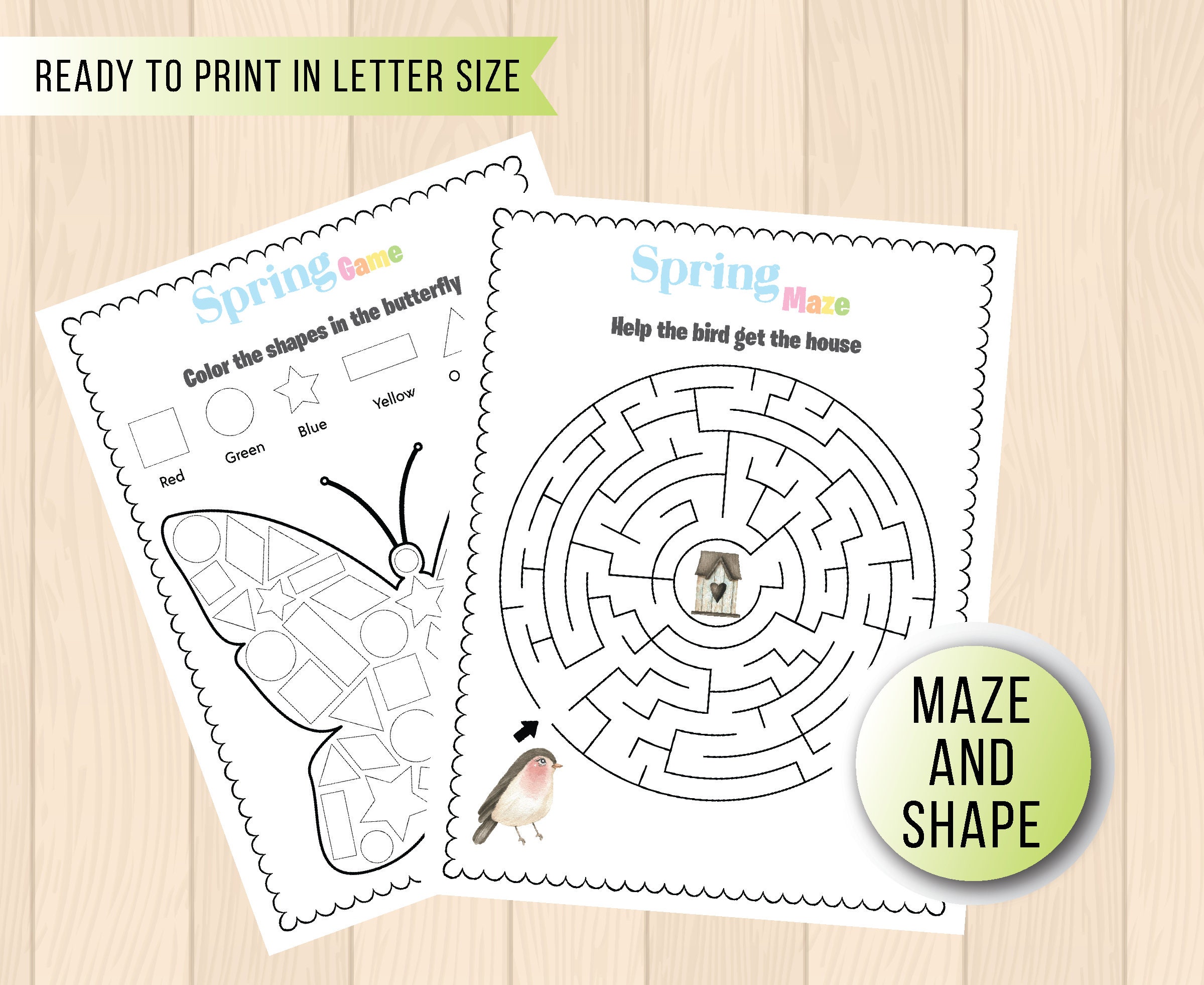 Spring Printable Game Bundle Printable Bundle Activity Pack | Etsy