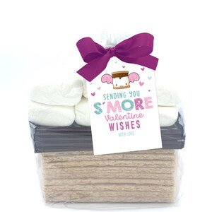 Valentine Day Tags, Smore Tag Printable, Valentine Favor Tags, Smores ...