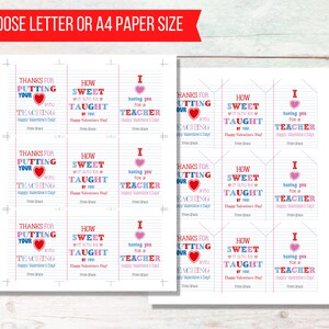Valentine Gift Tags Happy Valentines Day Cookie Tag Teacher - Etsy