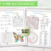 Spring Printable Game Bundle, Printable Bundle Activity Pack, Word ...