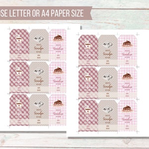 Grandparents Day Editable Gift Tags, Best Grandpa Ever Favor Tags ...