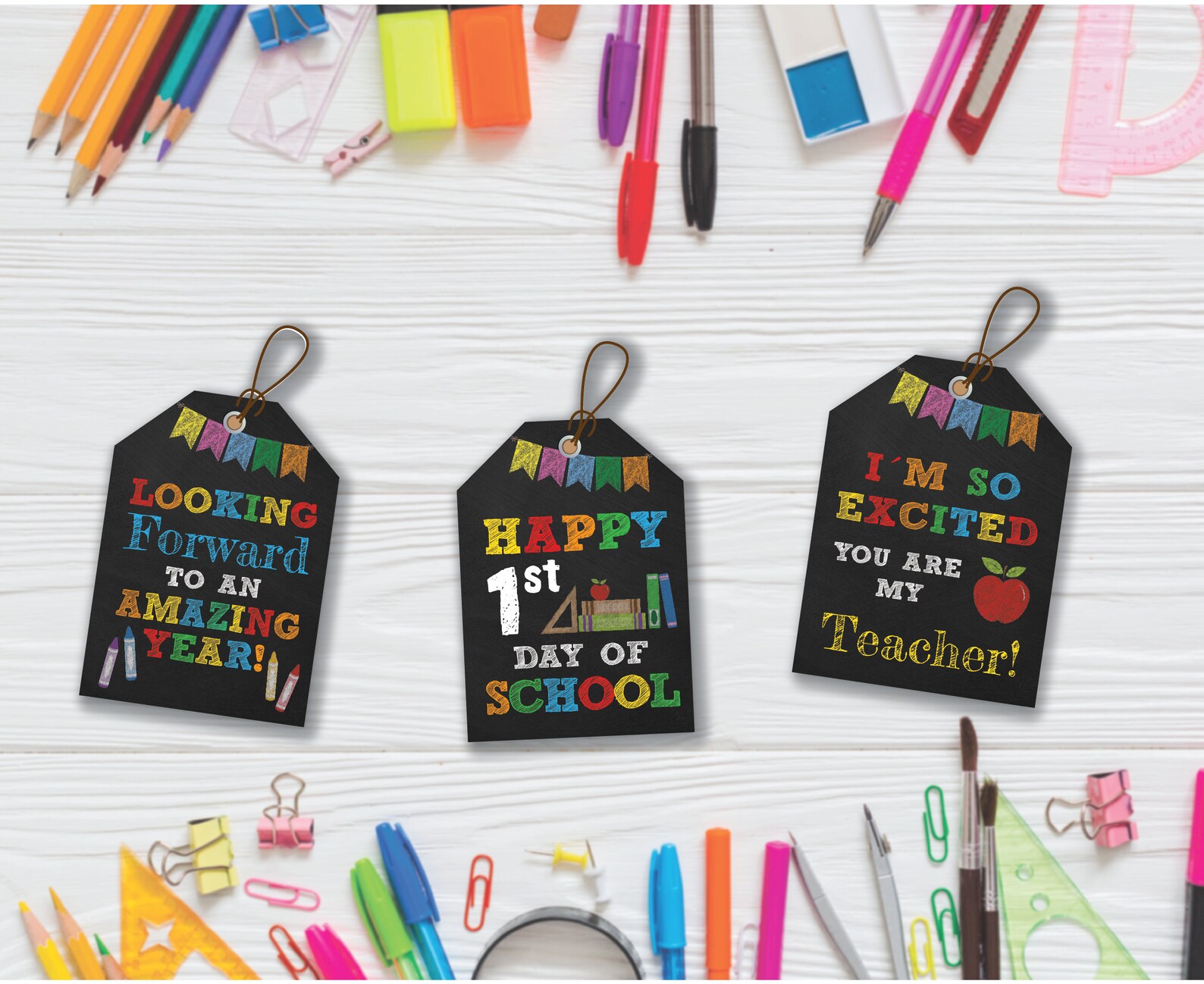 Back to School Teacher Gift Tag Printable Welcome Tags for - Etsy