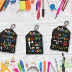 Back to School Teacher Gift Tag Printable Welcome Tags for | Etsy