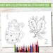 Christmas Advent Calendar Kids Coloring Page Christmas - Etsy
