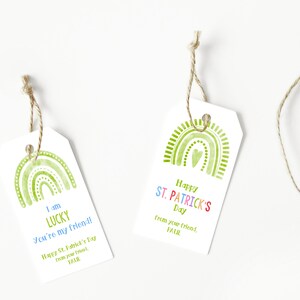 St Patrick Tags, St Patricks Day Rainbow Gift Tag, Saint Patrick's Day ...