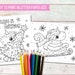 Christmas Coloring Pages Printable Holiday Unicorns Coloring - Etsy