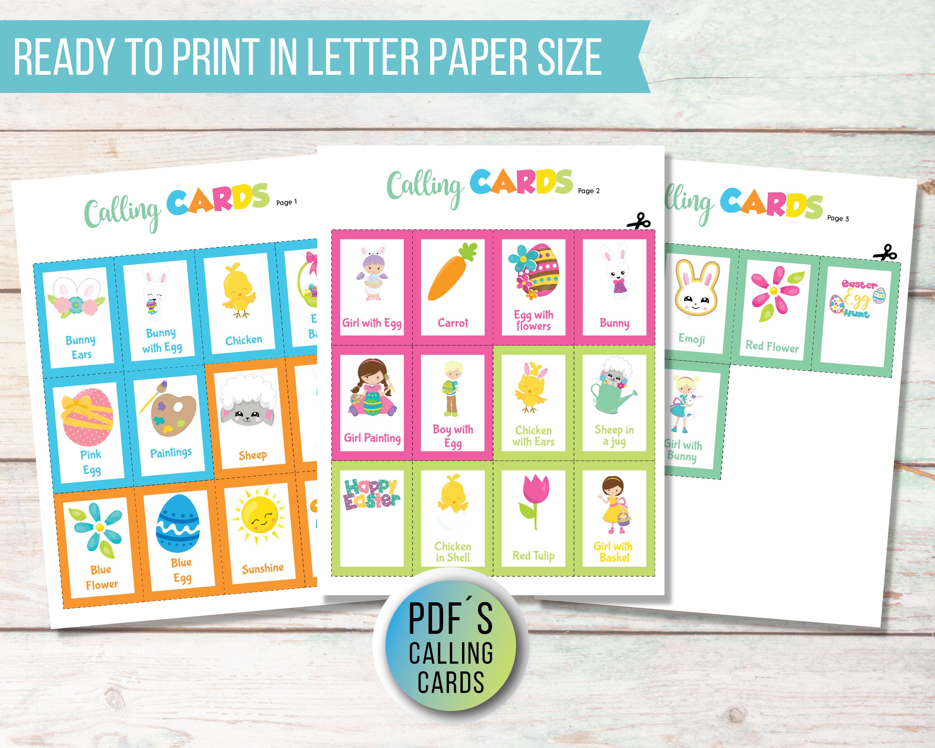 Easter Bingo Printable Game Easter Funny Family Party Games - Etsy