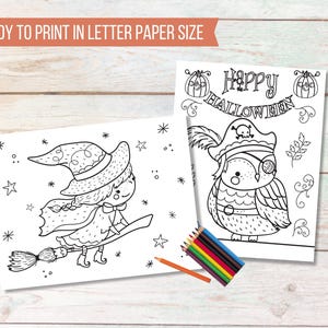 Printable Halloween Coloring Pages for Kids, Spooky Halloween Fun ...