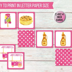 Printable Summer Ice Cream Memory Game for Kids, Fun Educational ...