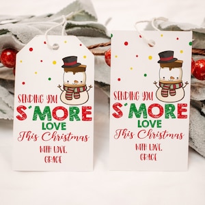 Christmas Smore Tag Printable | Holiday Smore Tags - Etsy