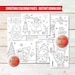 Winter Woodland Animal Coloring Page, Printable Winter Forest Animals ...