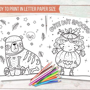 Printable Halloween Coloring Pages for Kids, Spooky Halloween Fun ...