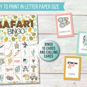 Safari Animals Party Games Kids, African Animals Kids Activity Packs ...