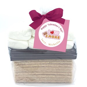 Valentine Smore Gift Tag, I Love You Smore, Editable PDF, Personalize ...