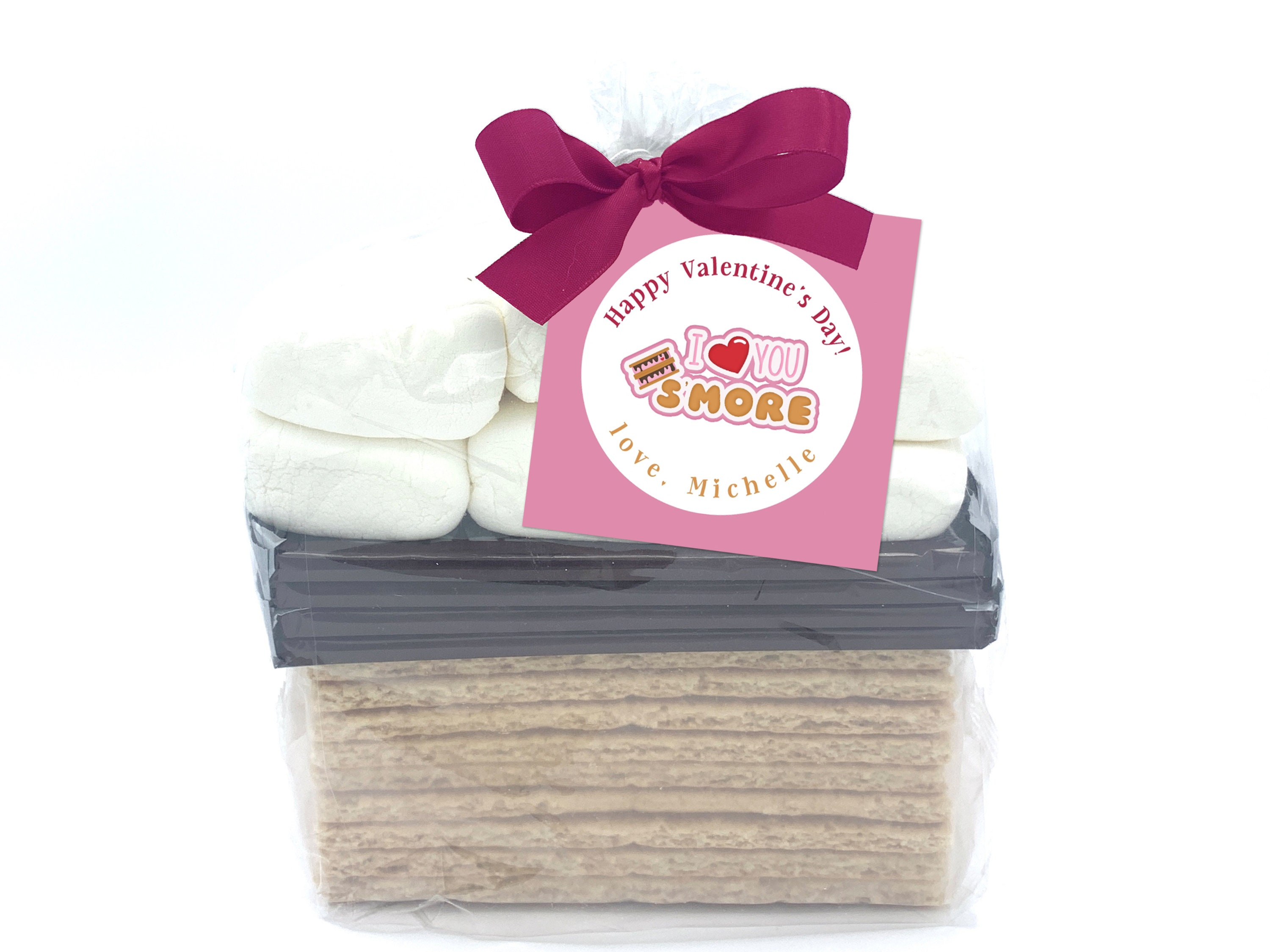 Valentine Smore Gift Tag I Love You Smore Editable PDF - Etsy