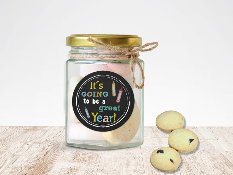 Back to School Gift Tag Printable Happy First Day of School | Etsy