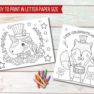 4th of July Kids Coloring Pages, Independence Day Activities for Kids ...