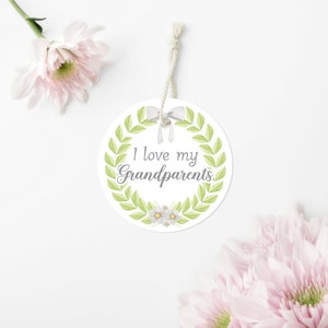 Grandparents Day Round Cookie Tag, Happy Grandparents Day Printable ...