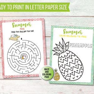 Summer Activity Pack and Games, Printable Fun for Kids - Etsy