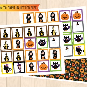 Halloween Dominoes Game, Printable Dominoes Game for Kids and Adults - Etsy