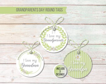 Grandparents' Day Printable Tag - Etsy