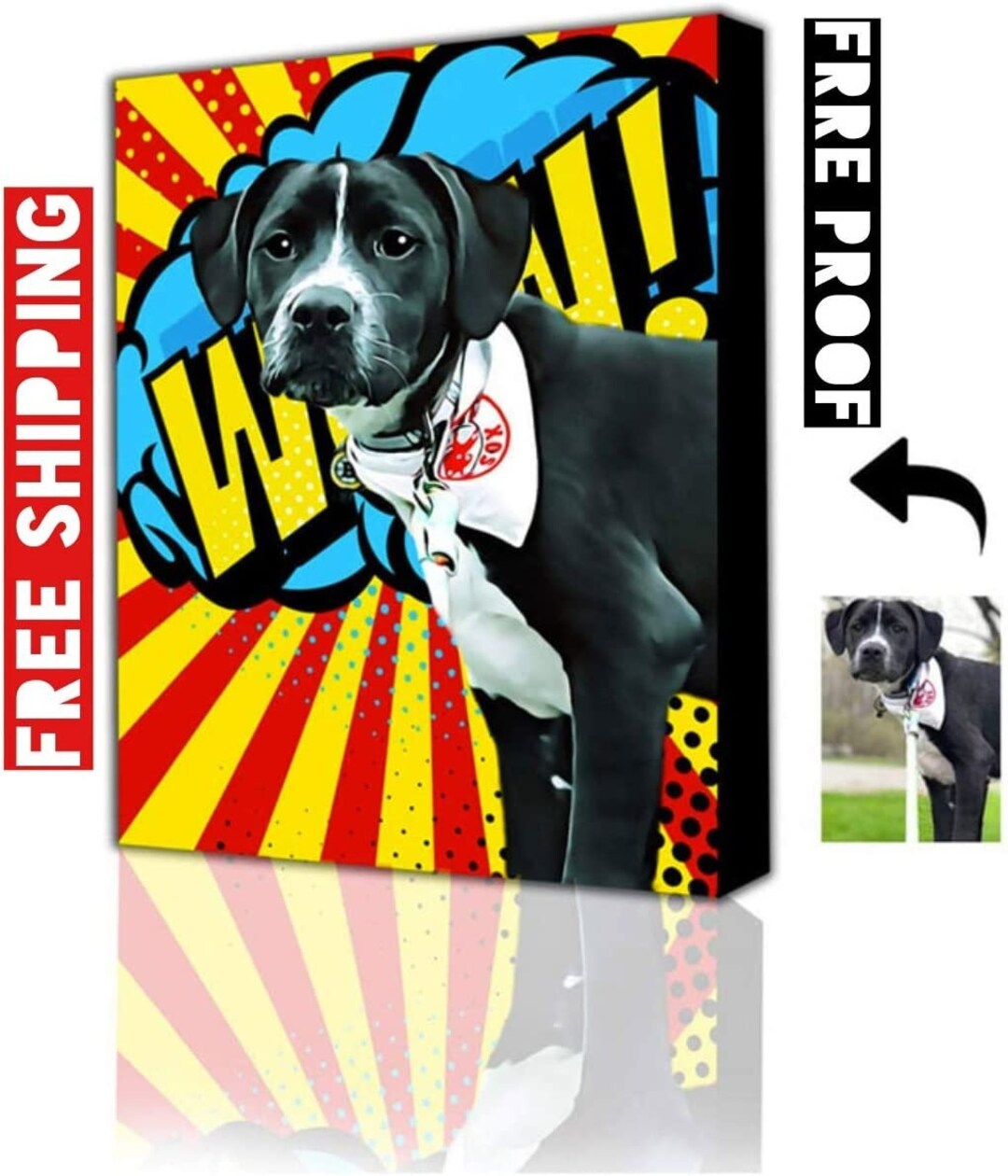 Personalized Pop Art Canvas Painting Comic Pop Art Canvas - Etsy