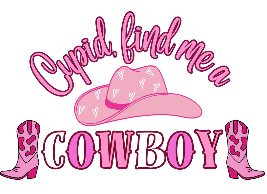 Cupid, Find Me a Cowboy Png, Cupid, Valentines Png, Western Valentine ...