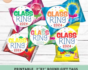 Kindergarten Graduation Class Ring Gift Sticker, Graduation Favors, Pre ...