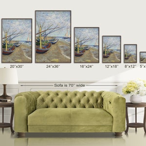 Portrait Frame Size Guide Mockup, Framed Wall Art Size Guide, Wall Art ...