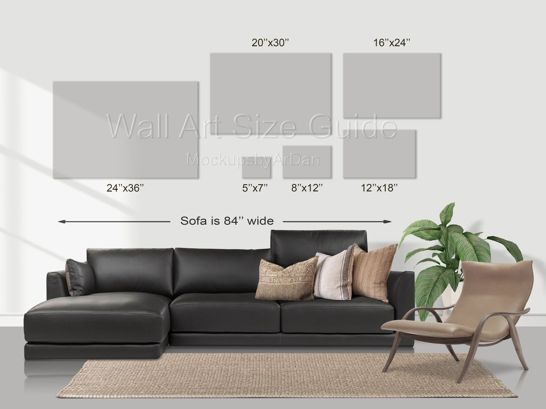 Canvas Size Comparison Chart, Canvas Print Size Mockup, Canvas Size ...