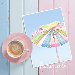 Simple Poster Mockup Ratio 3:4, Portrait Poster Pastel Mockup, Flat-lay ...