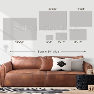 Landscape Print Size Chart, Canvas Print Size Mockup, Canvas Size Guide ...