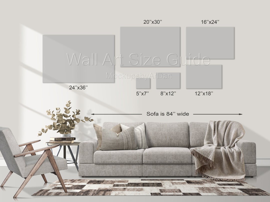 Landscape Wall Art Size Guide, Canvas Print Size Guide, Wall Art ...