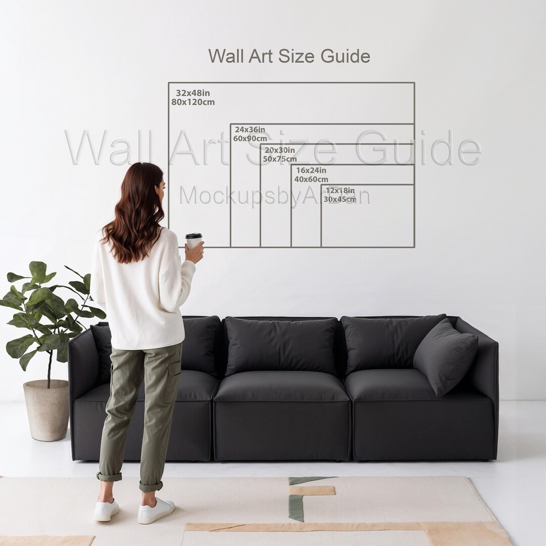 Landscape Wall Art Size Guide Ratio 2:3, Wall Art Size Guide, Wall Art ...