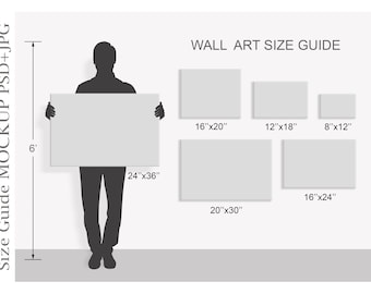 Canvas Art Size Comparison Chart - Etsy