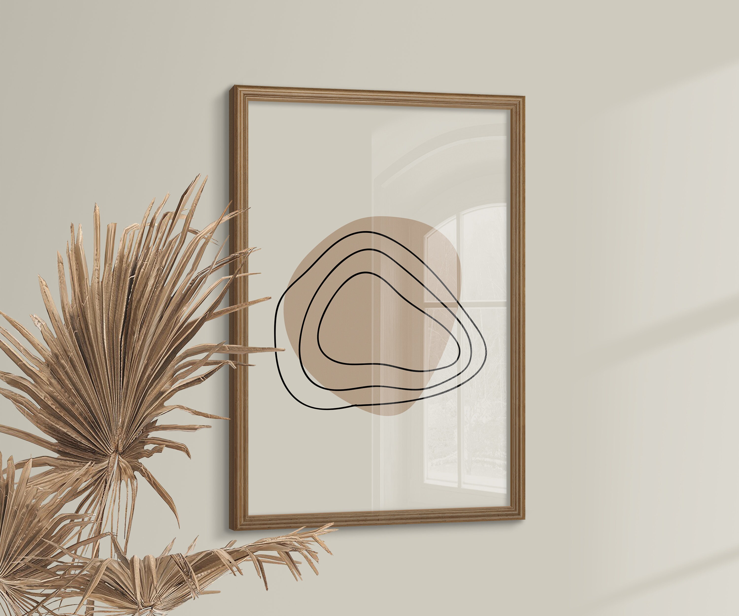 Wooden Frame With Glass Reflection Effect Mockup Portrait - Etsy
