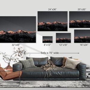 Landscape Canvas Print Size Guide Mockup, Canvas Size Guide Mockup ...