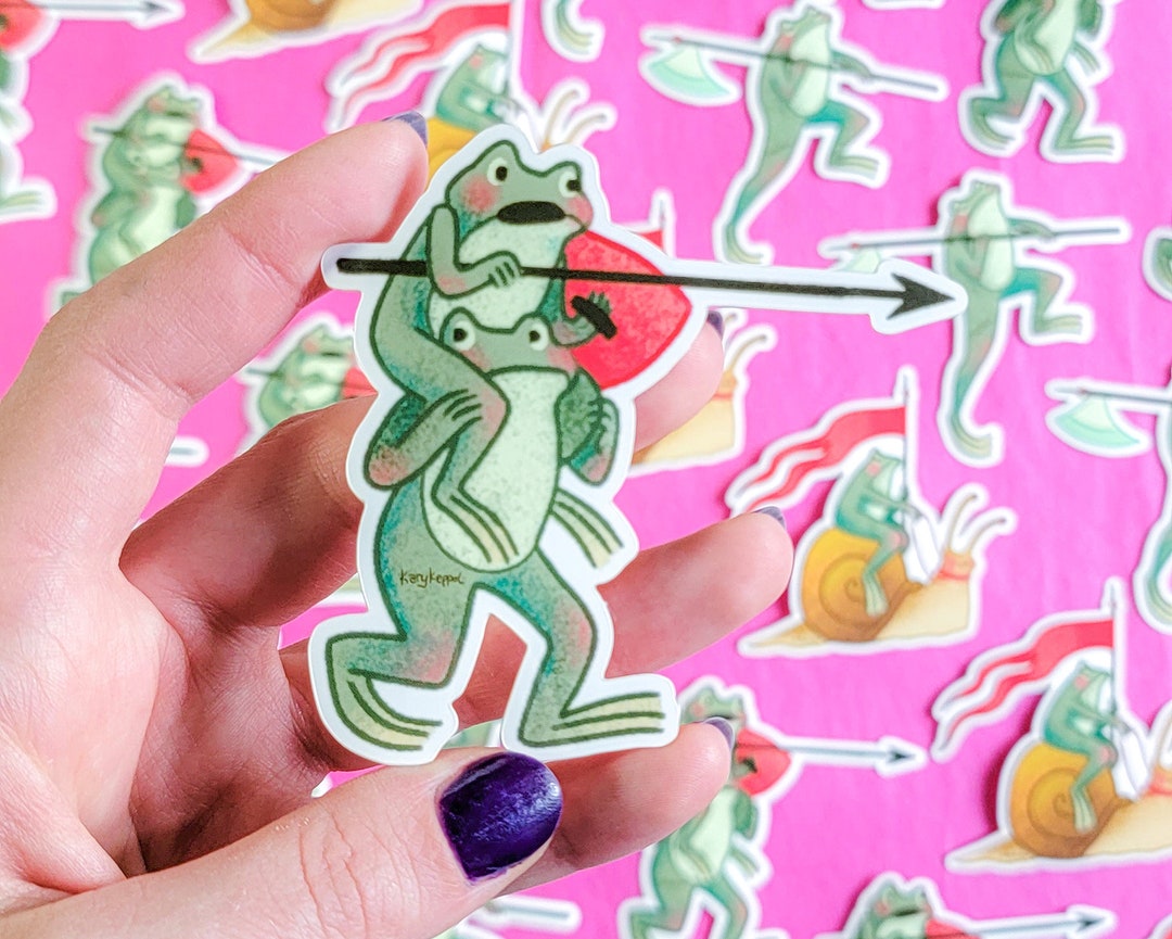 Sticker Medieval Frogs Using Teamwork - Etsy