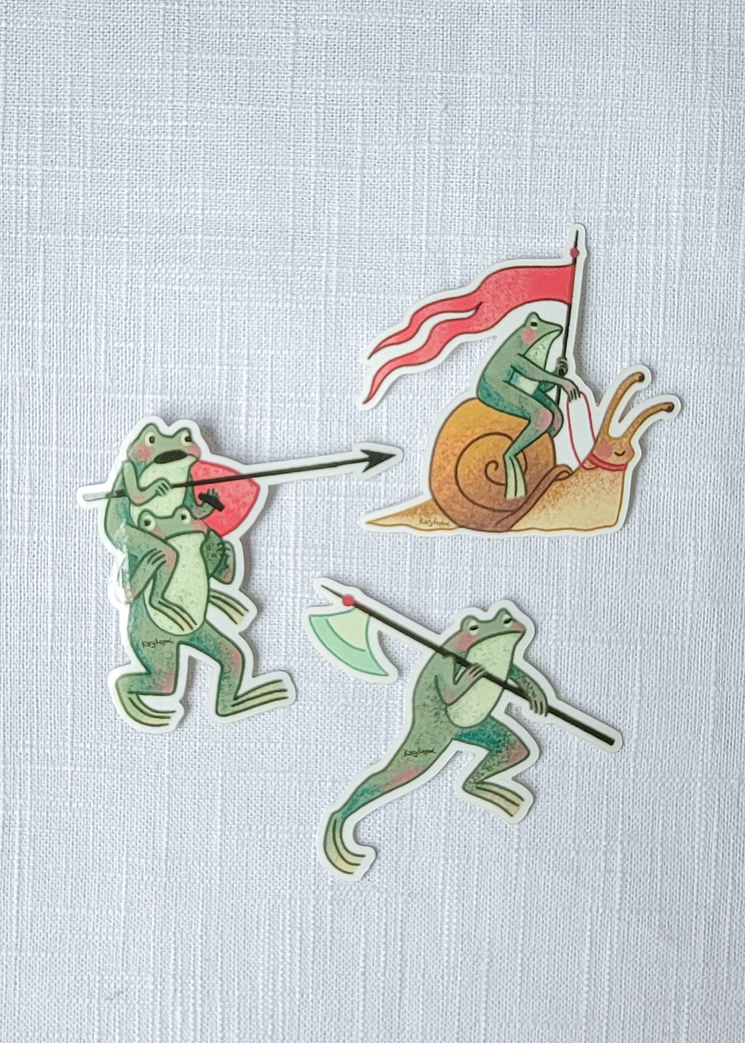 Sticker Medieval Frogs Using Teamwork - Etsy