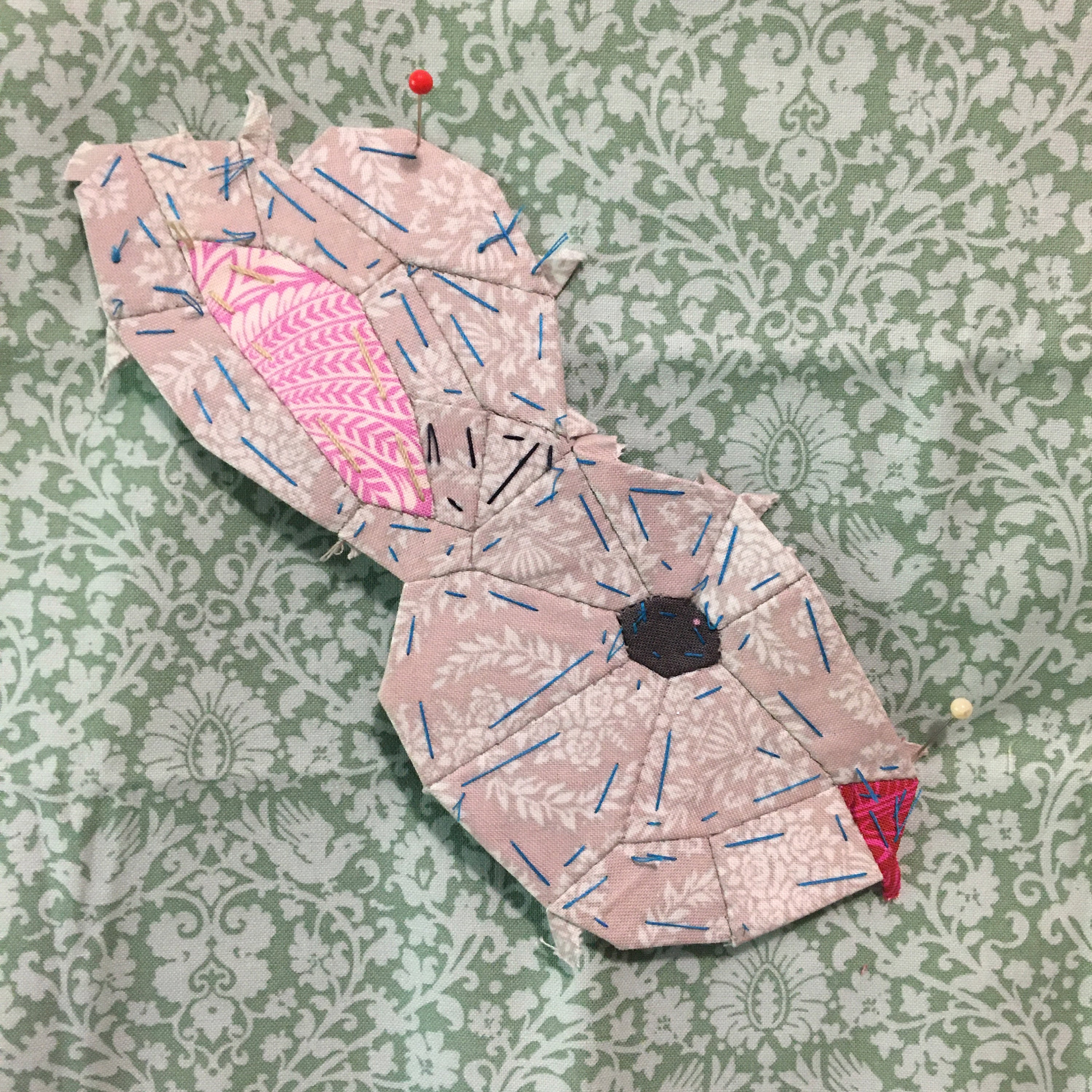 English Paper Piecing Pattern. Bunny Rabbit. Panel 5 . PDF | Etsy