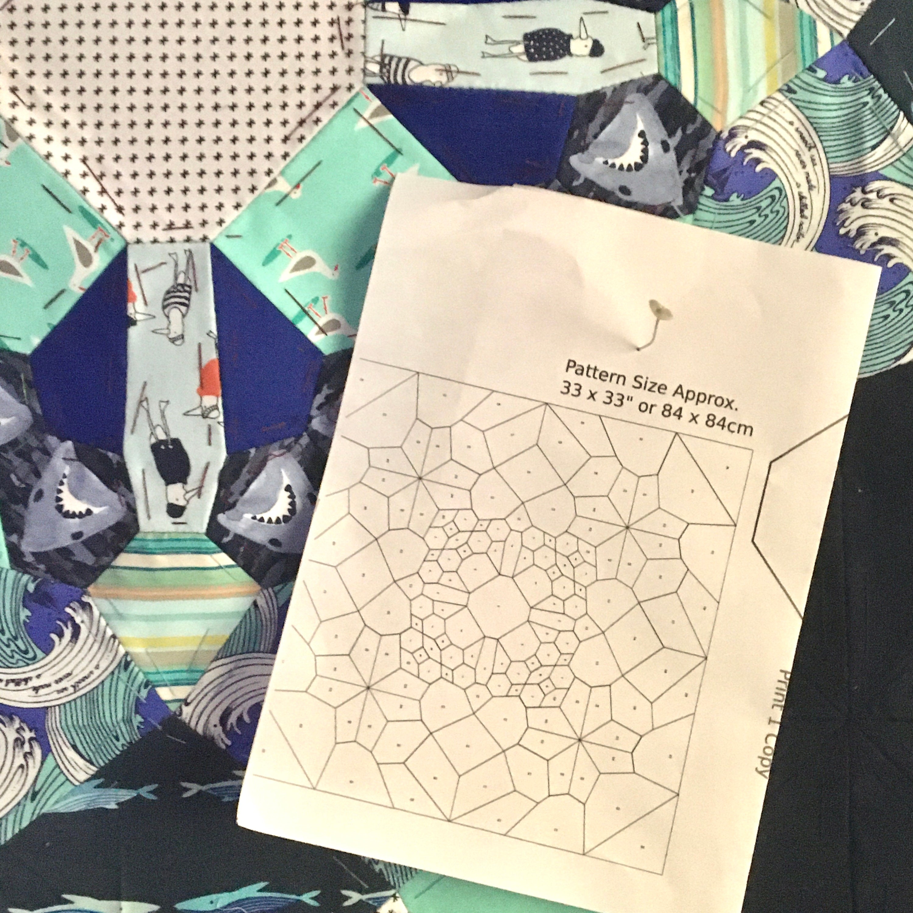 English Paper Piecing PDF Pattern. CLUSTER Quilt. EPP - Etsy