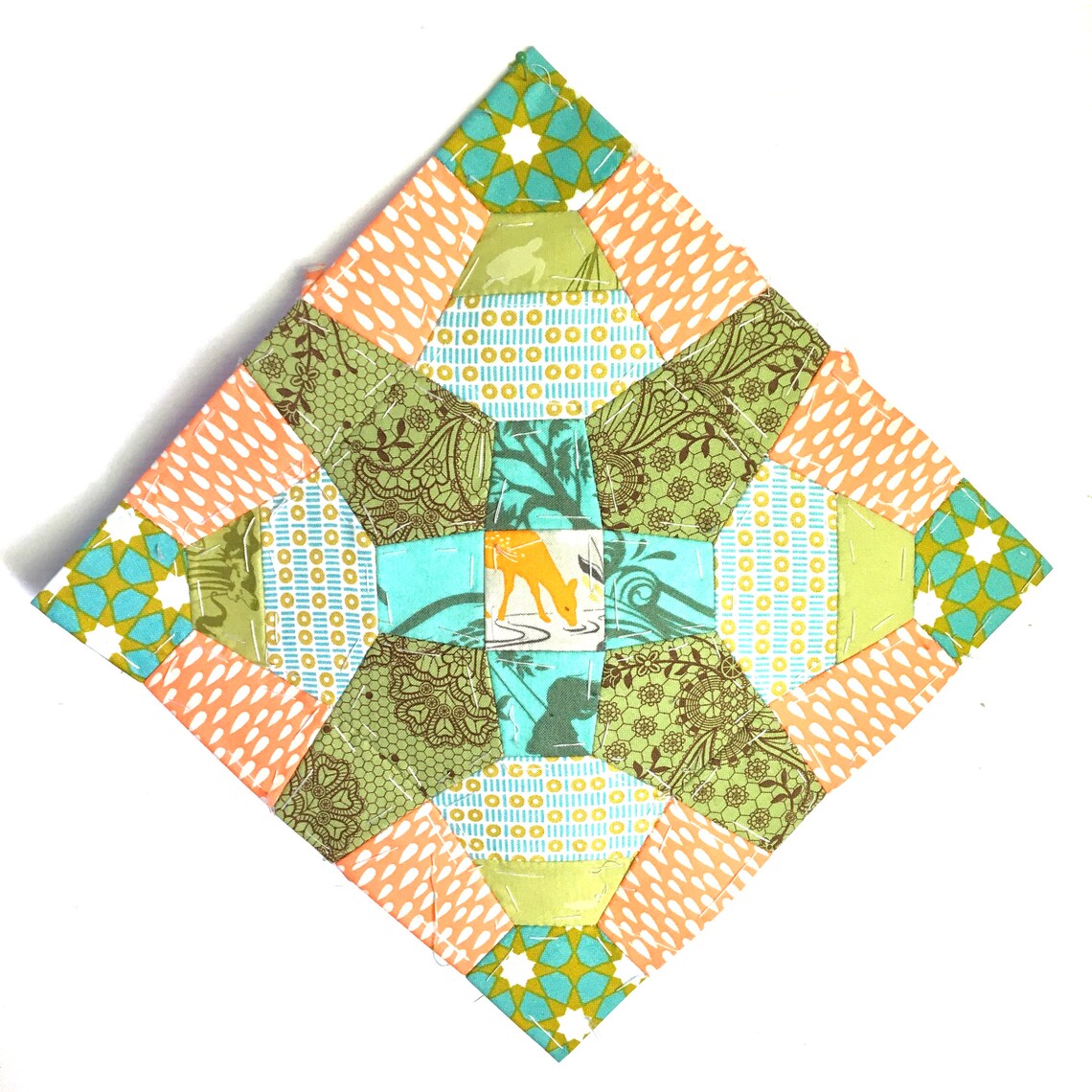 Crossroads Small Quilt Block. Paper Piecing Templates. EPP | Etsy