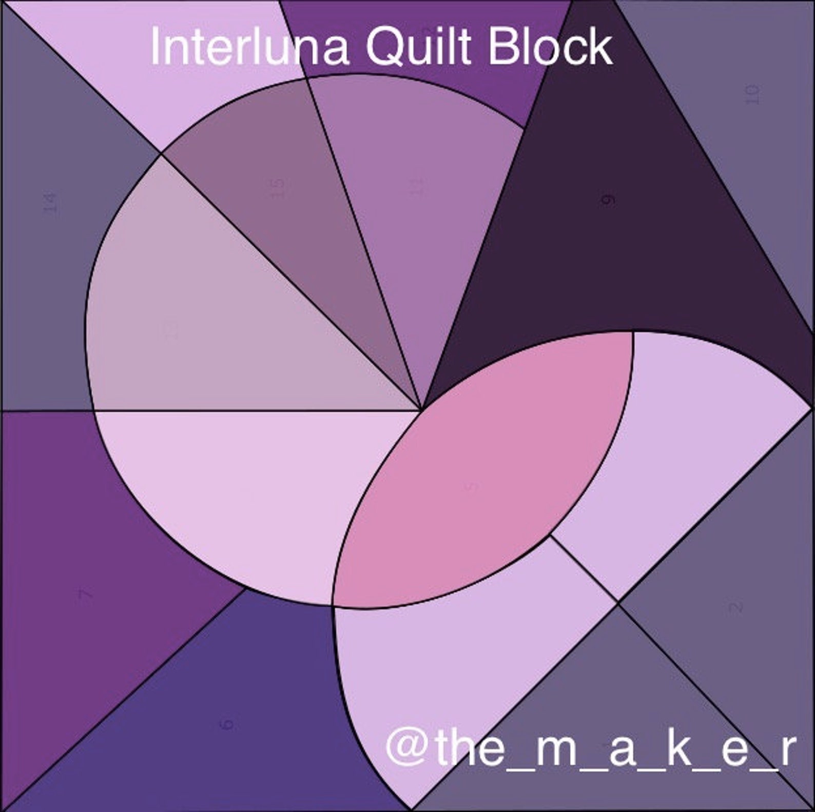 Quilt Pattern. English Paper Piecing. EPP Templates. INTERLUNA Quilt ...