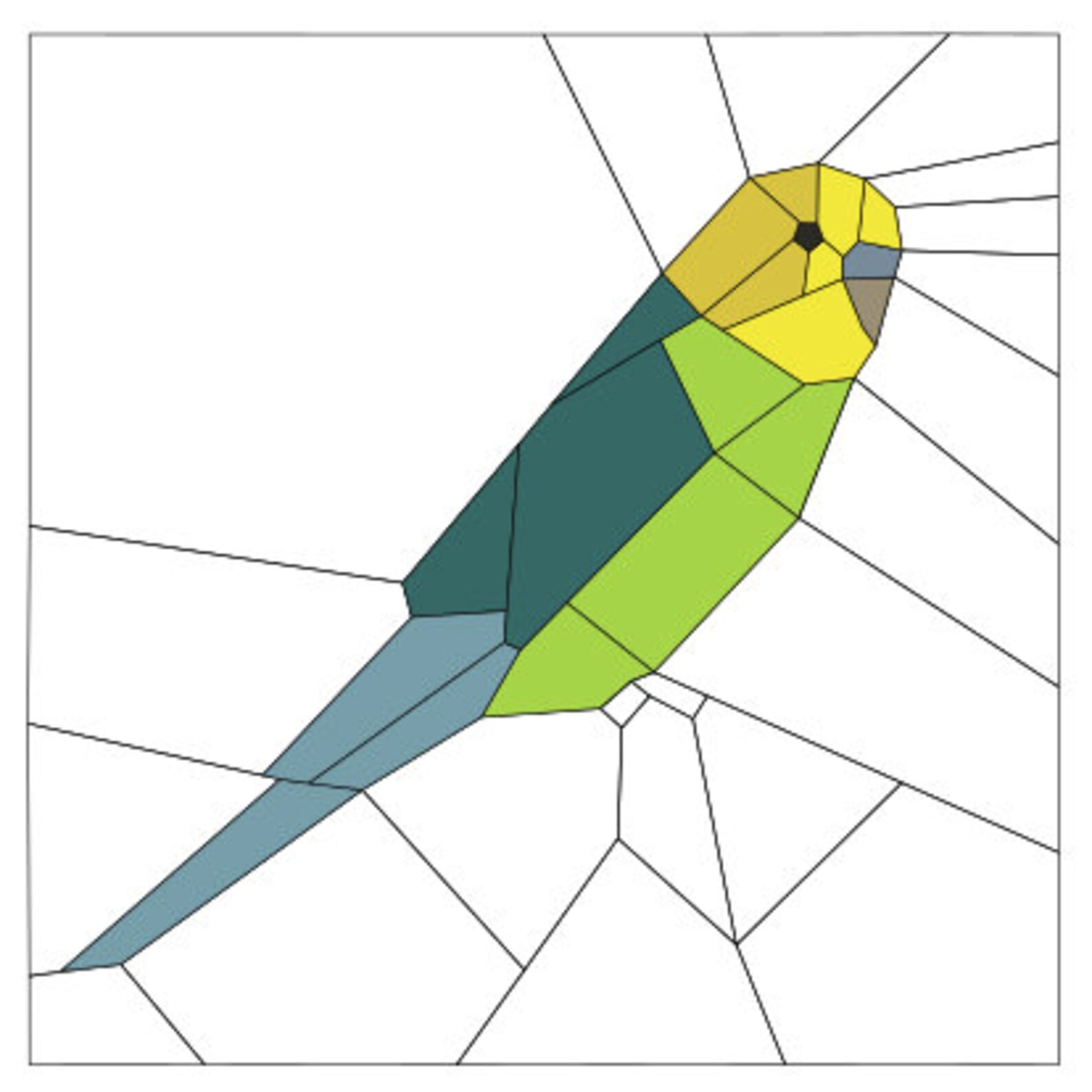 Digital Pattern. BUDGIE. EPP Templates. Bird Quilt Pattern. | Etsy