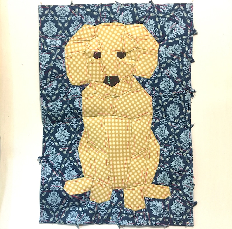 EPP Pattern. Labrador Dog Panel 1. Quilt Pattern. English - Etsy