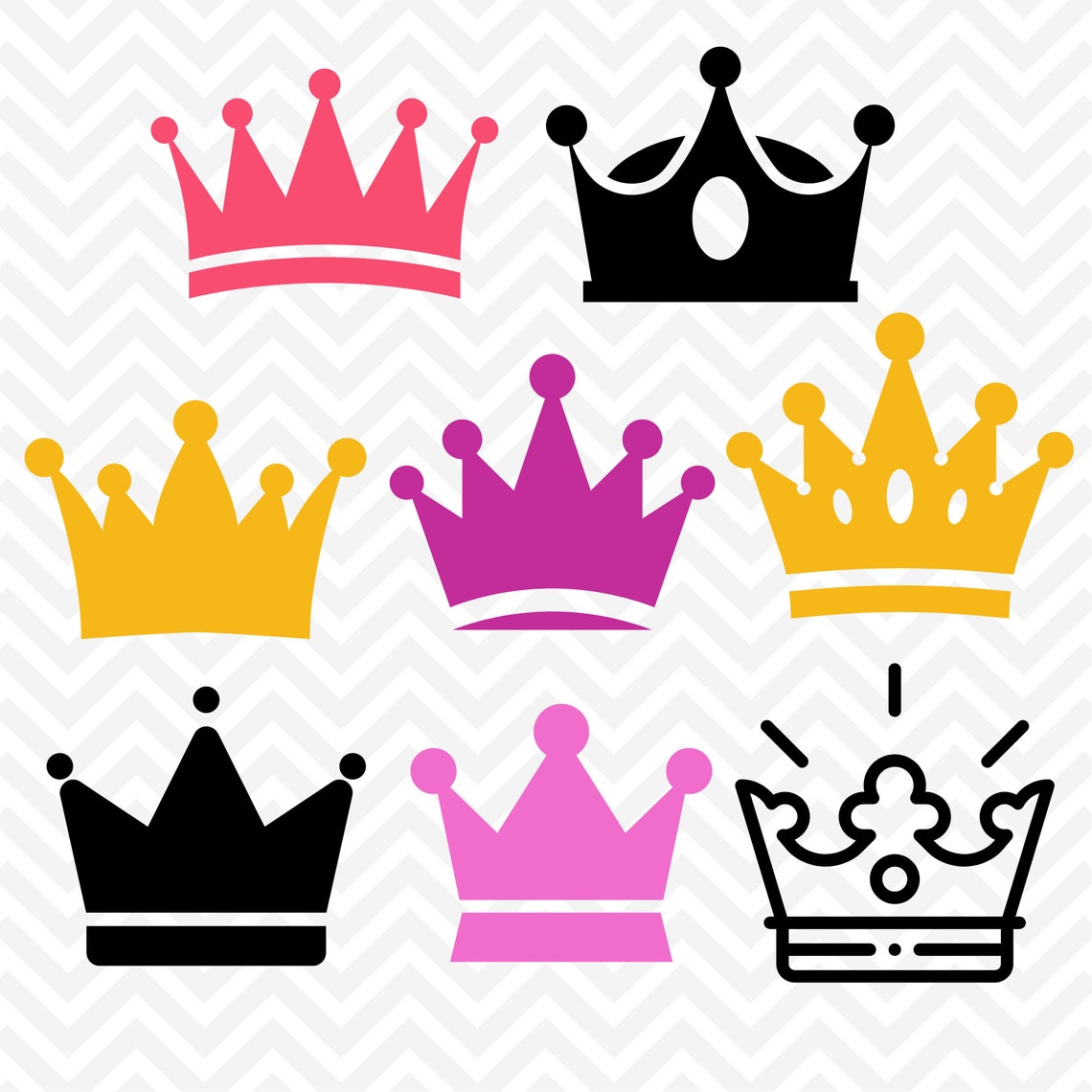 Crown Svg Princess Crown Svg Tiara Svg | Etsy