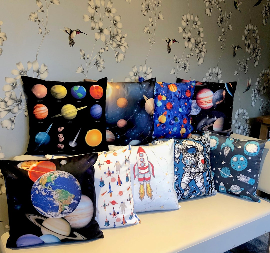 Cool Colourful Space Planets Themed Cushions 45x45cm - Etsy