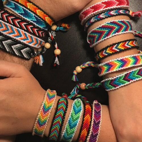 Woven Arrowhead Friendship Bracelets Handmade Cotton - Etsy